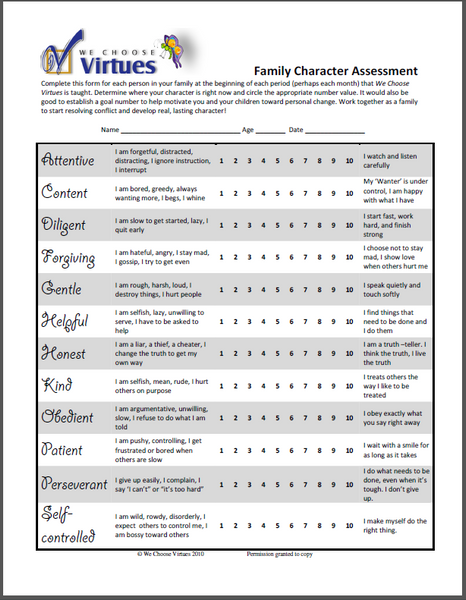 FAMILY and HOMESCHOOL KIT for KIDS/Best character traits lesson plans ...