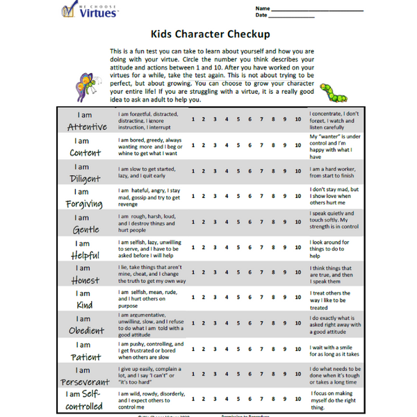 We Choose Virtues | Character Education | Positive Behavior Management